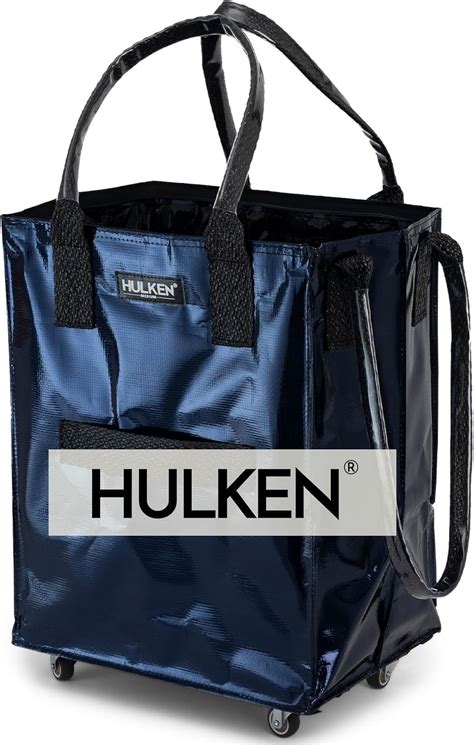 Large Black Reusable Rolling Tote And Rolling Shopping Bag With Wheels