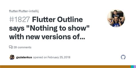 Flutter Outline Says Nothing To Show With New Versions Of Everything