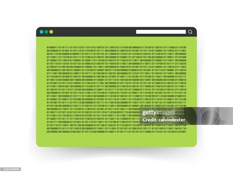 Internet Web Browser With Binary Code On Its Window High Res Vector Graphic Getty Images