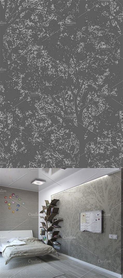 Texture Tree Shaped Wallpaper Seamless Texture For Designers And Printmaking