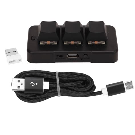 3 Keys Keyboard Rgb Backlight Usb 2 4g Wireless Three Button Three Mode
