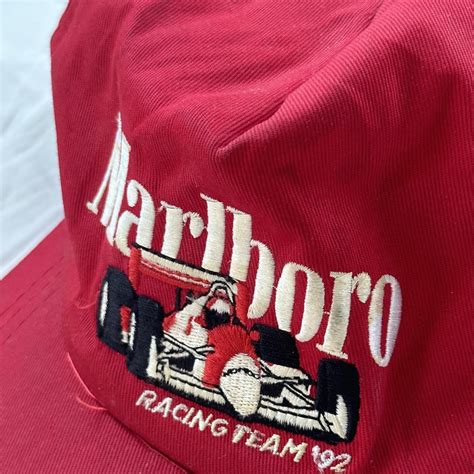 Vintage Marlboro Hat Stain On The Logo Loose Depop