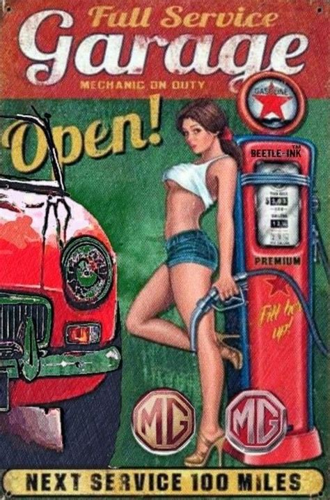Pin By Diane Lavoie On Jm Garage Pin Up Automotive Artwork Garage Art