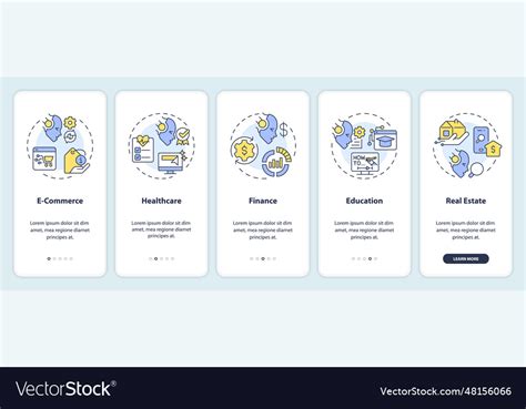 Walkthrough Ai For Seo With Linear Icons Concept Vector Image