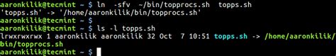 how to create hard and symbolic links in linux