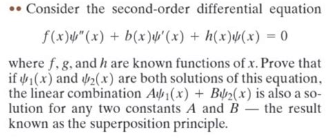 Solved ∙ Consider The Second Order Differential Equation