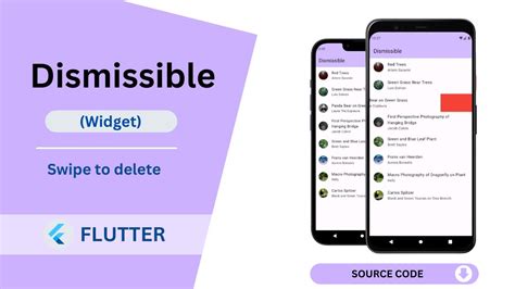 Flutter Dismissible Widget Tutorial How To Remove An Item Using