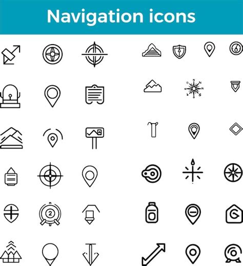 Premium Vector Navigation Icon Arrow Icon Compass Icon Map Pin Icon Direction Icon GPS Icon Vector