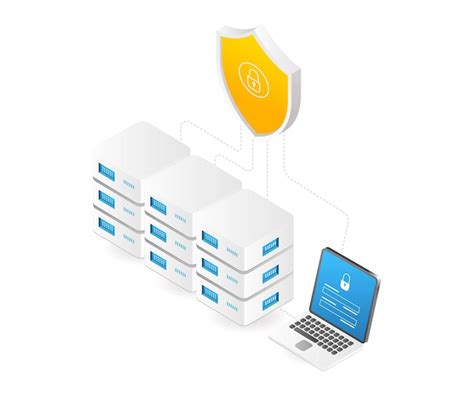 Premium Vector Server Data Security Computer Network