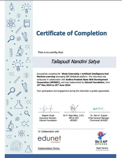 Nandini Satya Tallapudi On Linkedin Internship Artificialintelligence Machinelearning Ibm