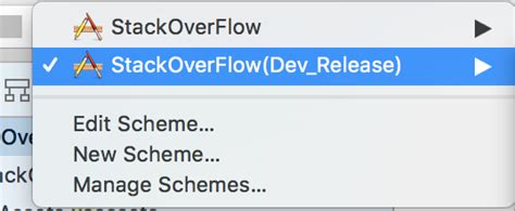 Xcode Switching Environments Ios Stack Overflow