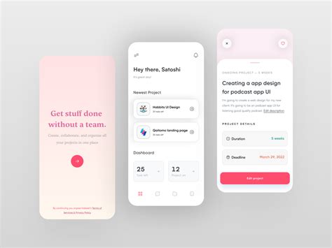Project Management App Ui By Shivam Pednekar On Dribbble