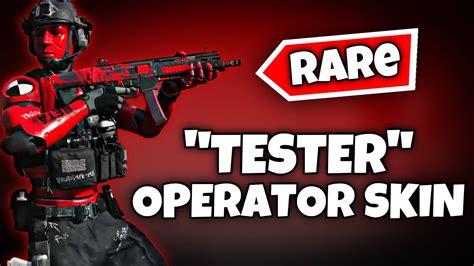 How To Unlock Free “tester” Operator Skin In Mw3 Youtube