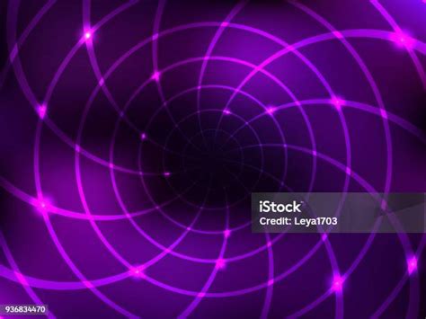 추상적인 3d 공간 디자인에 대 한 배경입니다 검은 구멍 빛나는 라인 벡터 일러스트입니다 시간에 대한 스톡 벡터 아트 및 기타