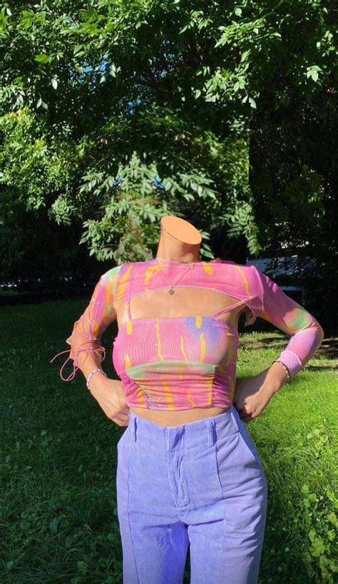 Headless Woman Outfit Sugar Rush Mesh Top By Aljelani78 On Deviantart