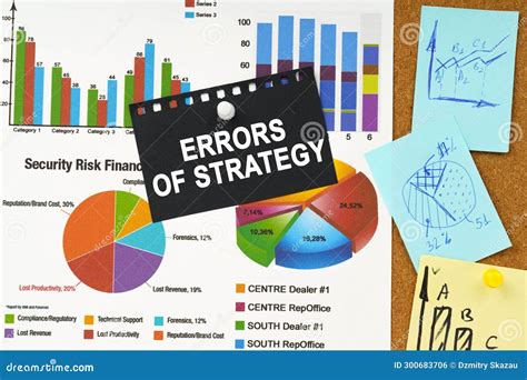 There Are Business Charts Sticky Notes And Black Paper With The