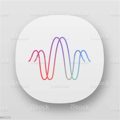 Parallel Sound Waves App Icon Ui Ux User Interface Digital Soundwave