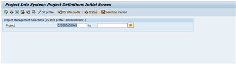 Cns42 Sap Tcode Overview Project Definitions