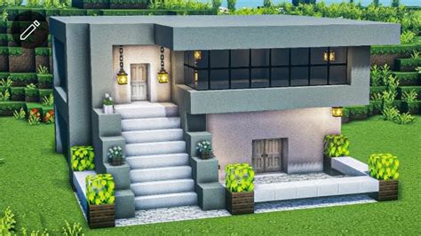 Minecraft Modern House Tutorial Step By Step