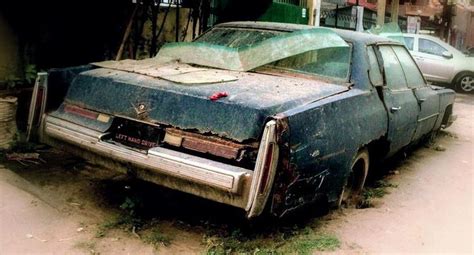 1975 Cadillac Sedan Deville Abandoned Car