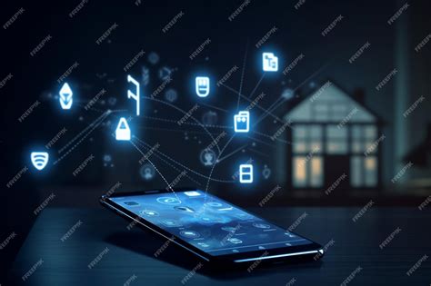 Premium Photo Smart Home Controlled Smartphone Internet Of Things Technology Of Home