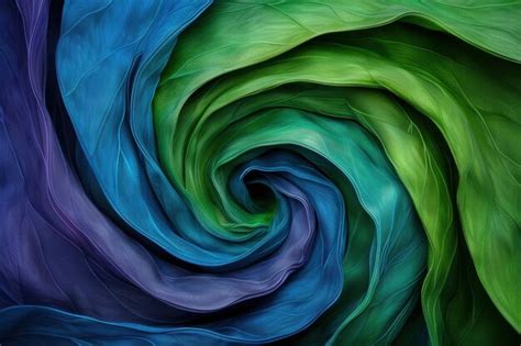 Premium Photo Vibrant Swirling Fabric Pattern