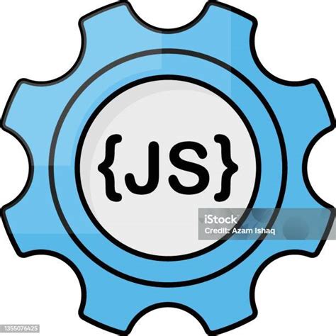 자바 스크립트 개념 js 프론트 엔드 프레임 작업 벡터 색상 아이콘 디자인 흰색 배경에 소프트웨어 및 웹 개발 기호 컴퓨터