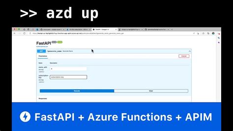 Deploying Fastapi App To Azure Functions Api Management Youtube