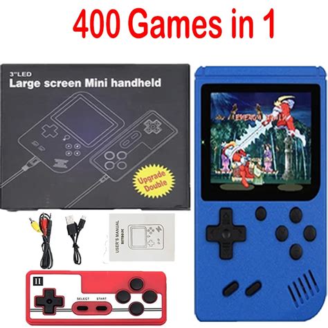 레트로 휴대용 미니 비디오 게임 콘솔 30 인치 Lcd 스크린 어린이 선물 8 비트 휴대용 게임 플레이어 내장 400 게임 Av 출력 Aliexpress