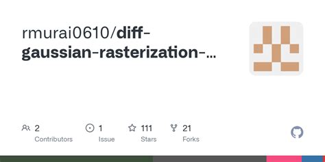 Issues Rmurai0610 Diff Gaussian Rasterization W Pose GitHub