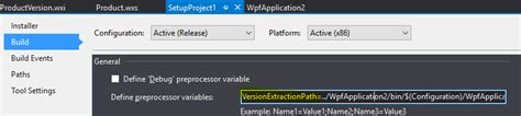 Configure Wix To Automatically Set Product Version Attribute Stack Overflow