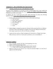 Assignment Docx Assignment Intro To Blockchain And Cryptocurrencies Due On Thursday