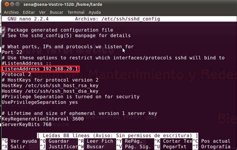 Tu Espacio Informatico Ssh En Linux Ubuntu