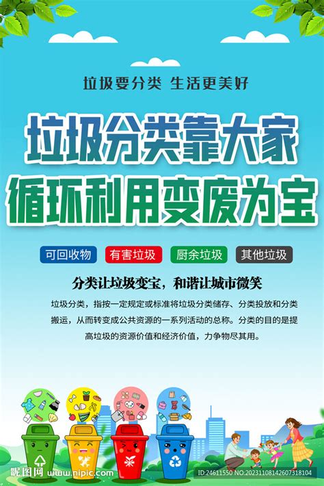 垃圾分类海报设计图 海报设计 广告设计 设计图库 昵图网nipic