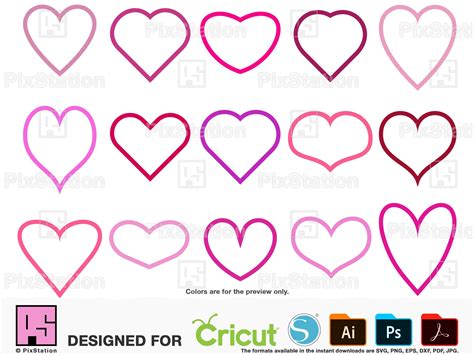 Heart Outline Svg Svg Valentine Love Svg Heart Symbol Etsy Heart