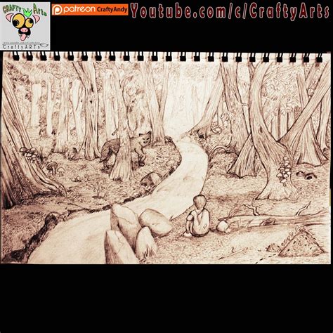 Lsot In The Woods Sketch By Craftyandy — Weasyl