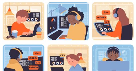 Programming Design Concepts Illustrations Ft Flat And Situation Envato Elements