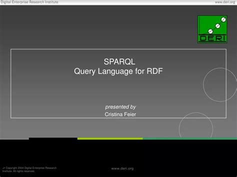 Ppt Mastering Sparql Query Language For Rdf Powerpoint Presentation Free Download Id9727951
