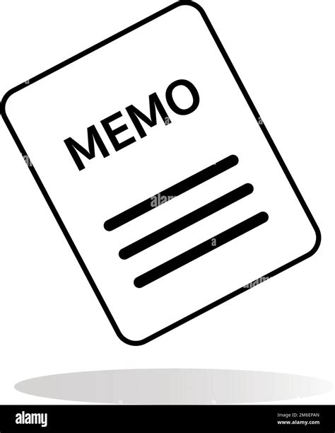 Simple Memo And Shadow Editable Vector Stock Vector Image Art Alamy