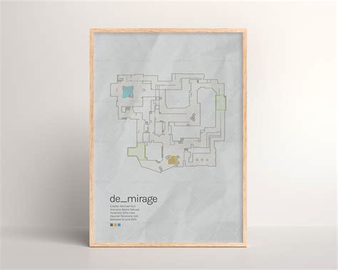 Counter Strike X Mirage Map Poster Game Wall Art Poster Print Art Print Poster Gift