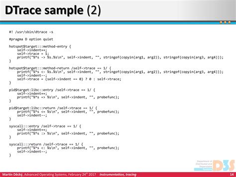 Code Instrumentation Dynamic Tracing Ppt