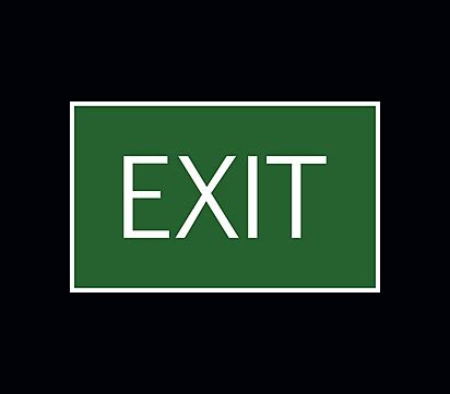 Exit Sign Building Isolated Concept Vector Building Isolated Concept PNG And Vector With