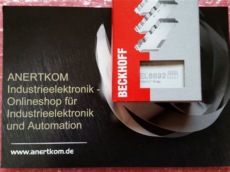 Beckhoff El6692 Ethercat Bridge Klemme Andre Ertel Anertkom Industrieelektronik Und Automation