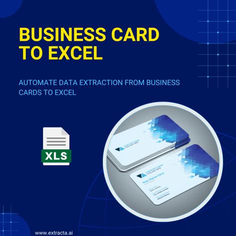 Business Card To Excel How To Scan Business Cards Extracta