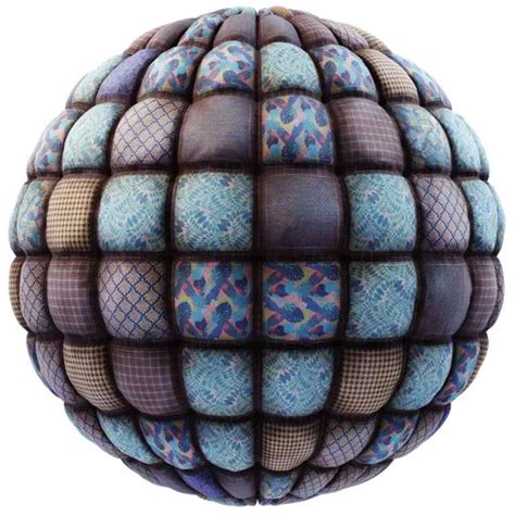 灰色面料布料编织物棉麻布格子呢贴图 Blender材质球纹理贴图模型下载 Blender3d模型库