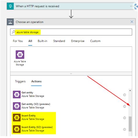 Insert Entities Into Local Storage Table Using Azure Logic Apps Microsoft Qanda