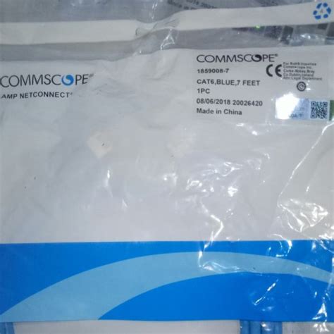 Jual Patch Cord Cat 6 7 Feet 2 Meter Patchcord 7ft Cat6 Commscope Biru Jakarta Timur