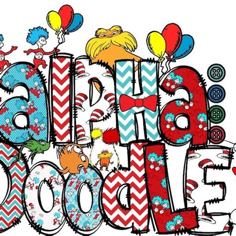 Dr Seuss Alphabet Clipart Etsy