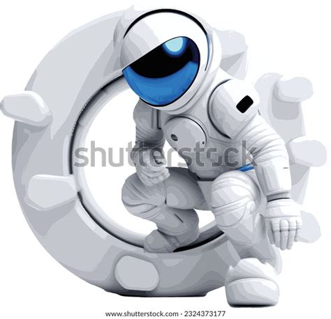 Astronaut 3d Vector Space Suit White Stock Vector Royalty Free 2324373177 Shutterstock