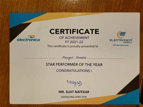 Abhijeet Bhosale On Linkedin Now Its Habit To Receive An Award